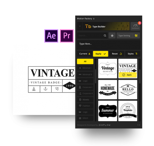 Vintage Logo Design for After Effects - Pixflow