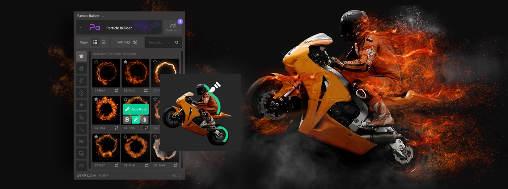 Pixflow Website - Particle Builder