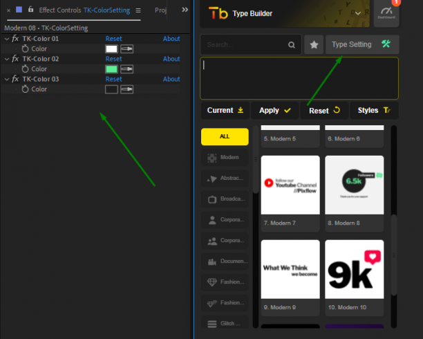 How to install Type Builder with Motion Factory Classic