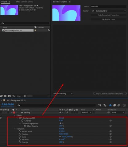 How to create MOGRT from AE projects