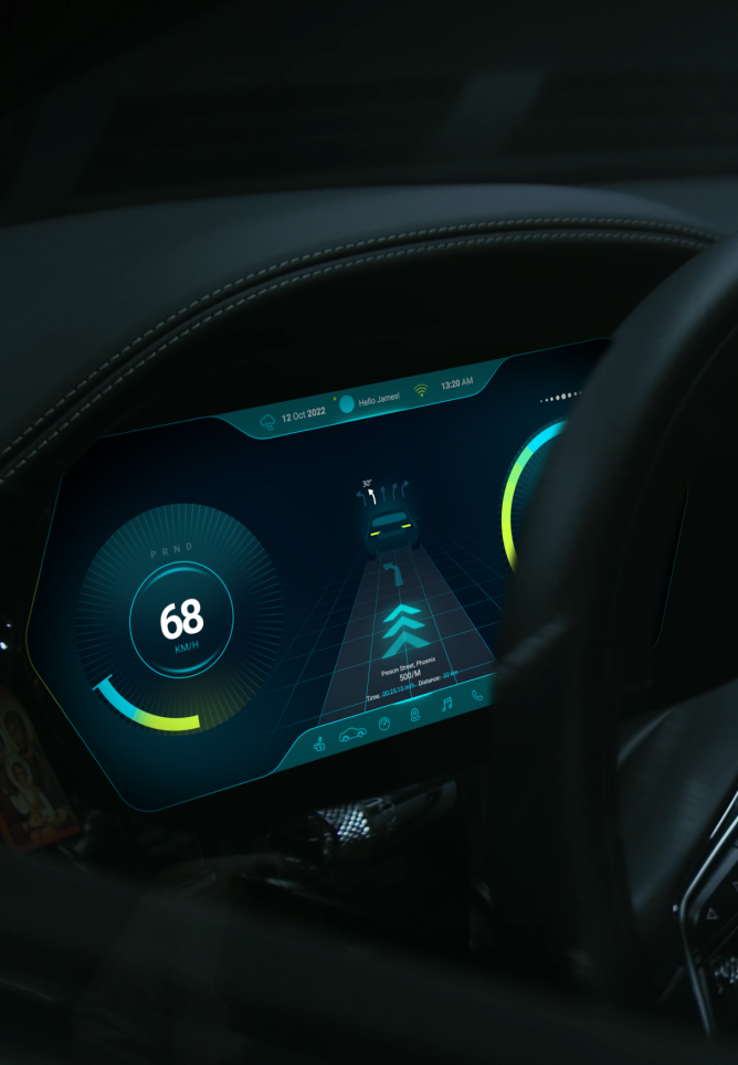 Car HUD UI Elements and Dashboard Gauge Templates for Modern Cars